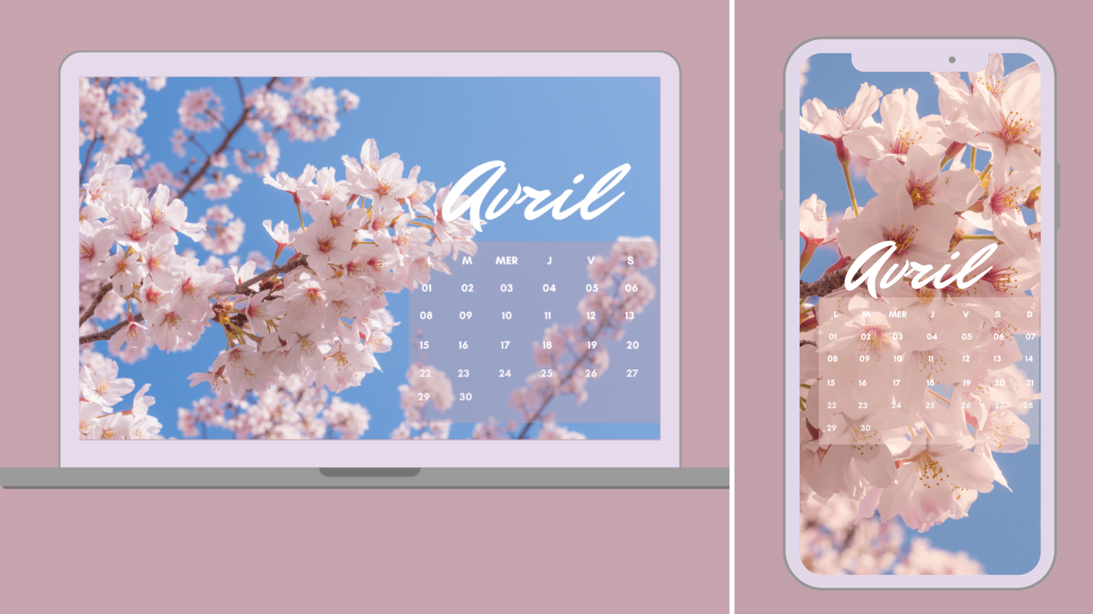 Fond De Calendrier Avril 2024 3 Fonds D'écran Pour Avril Alix